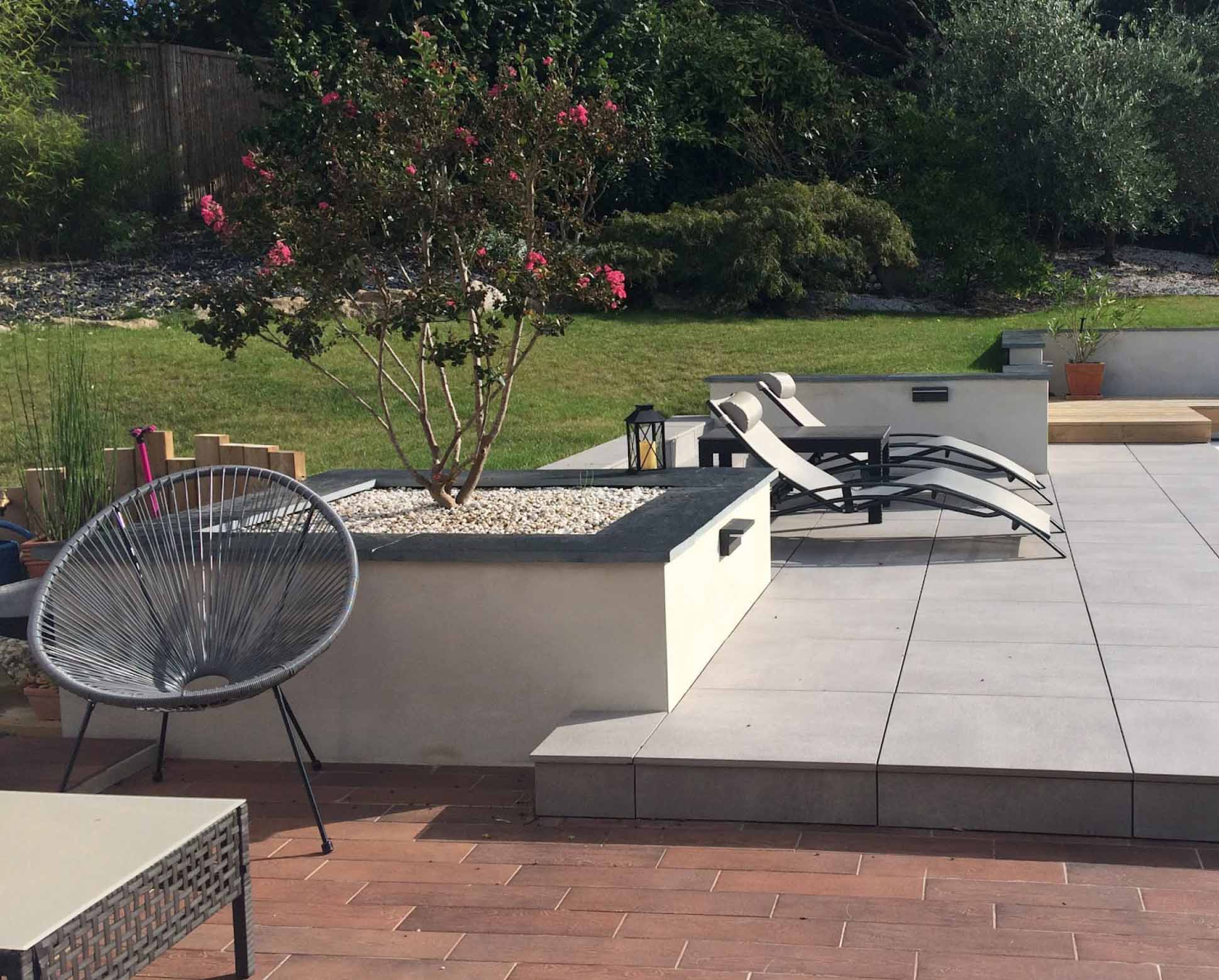 Terrasse en céramique Nantes & La Baule | Jardins de Rêve